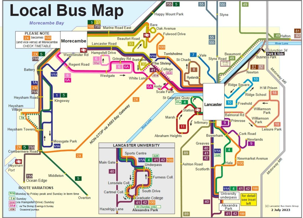 Maps and Timetables – Lancaster Bus Users' Group